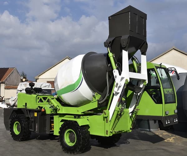 Automatic Feeding Concrete Mixing Machine,Self Loading Concrete Mixers ...