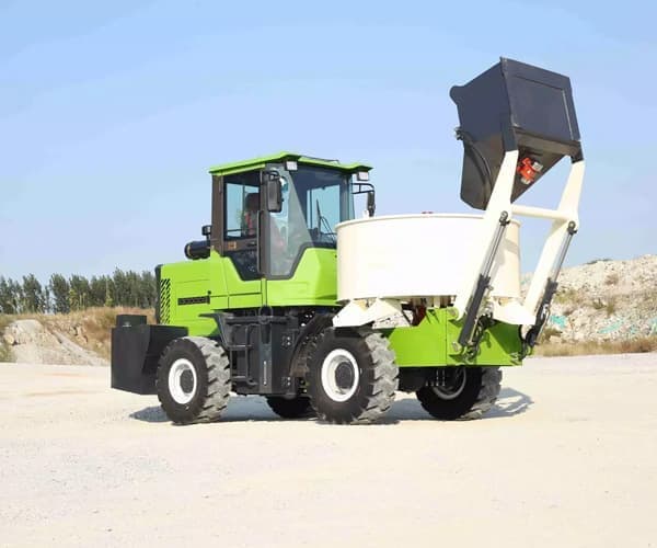 Self-Loading Flat Mouth Concrete Mixers Machine|Trucks-ZOOMJO